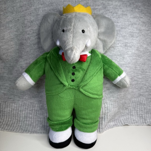 Yottoy | Toys | Yottoy Babar 4 Elephant King Green Suit Plush Stuffed ...